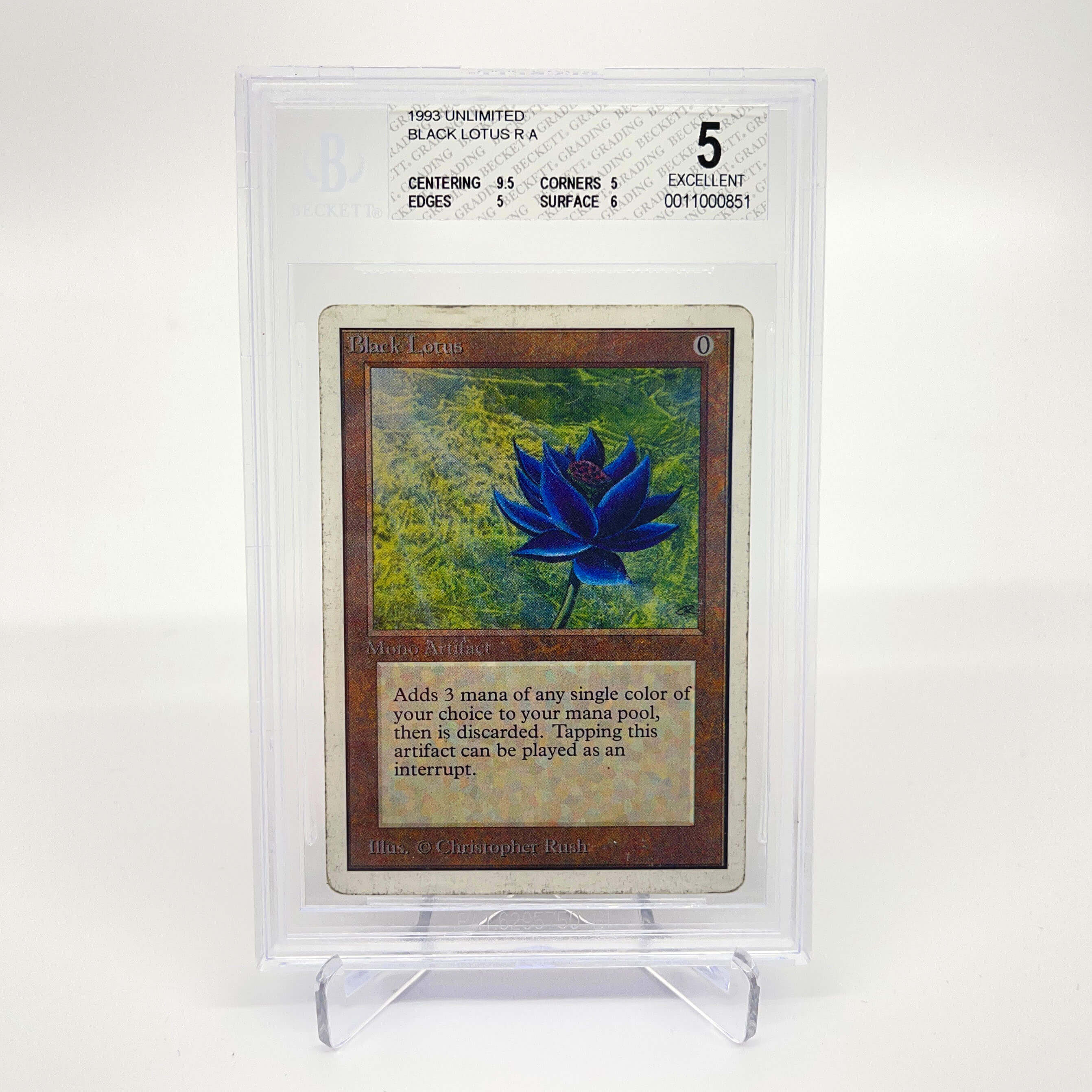 Magic: The Gathering Black Lotus Unlimited BGS 5 Excellent (Physical ...