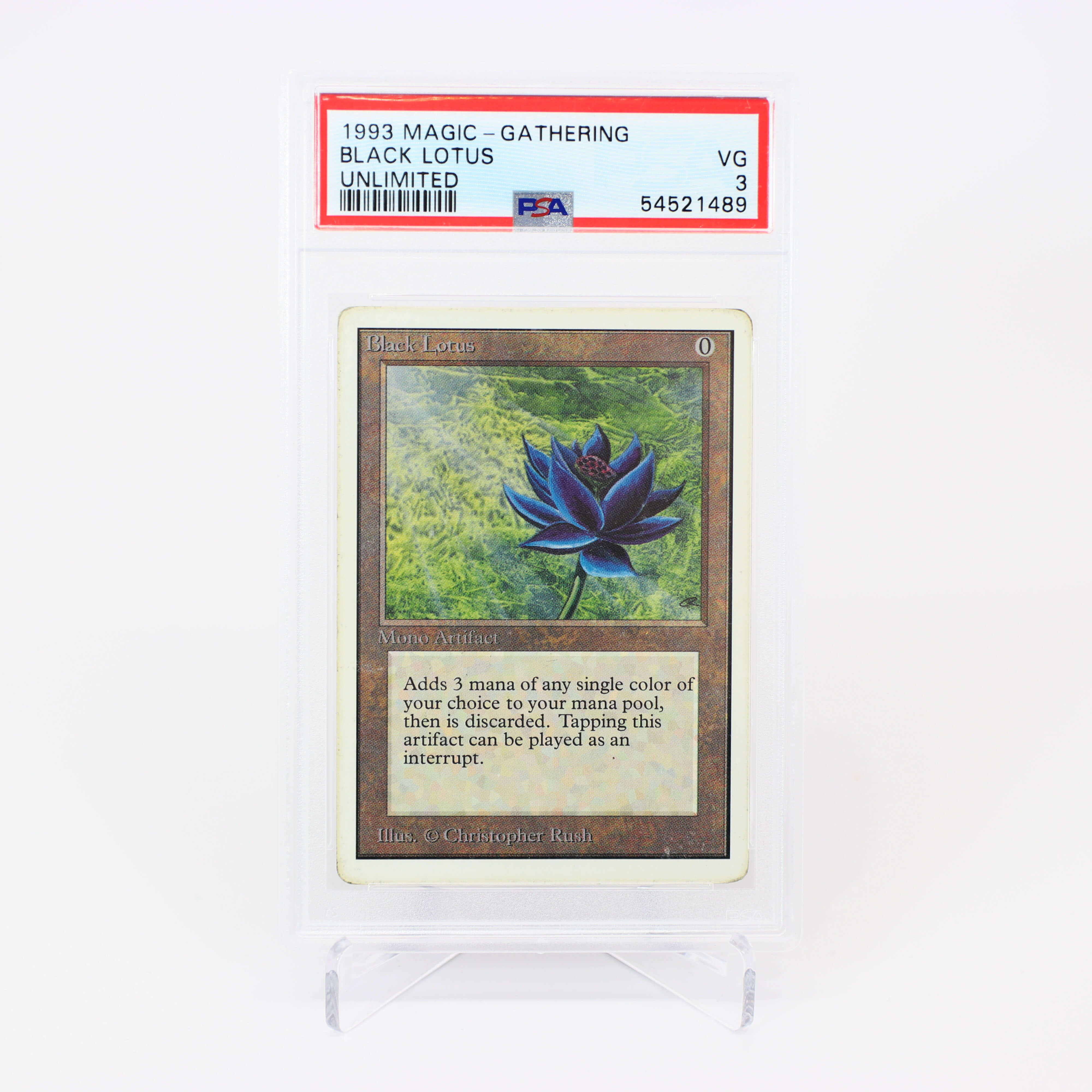 Magic: The Gathering Black Lotus Unlimited PSA 3 VG (Physical Card ...